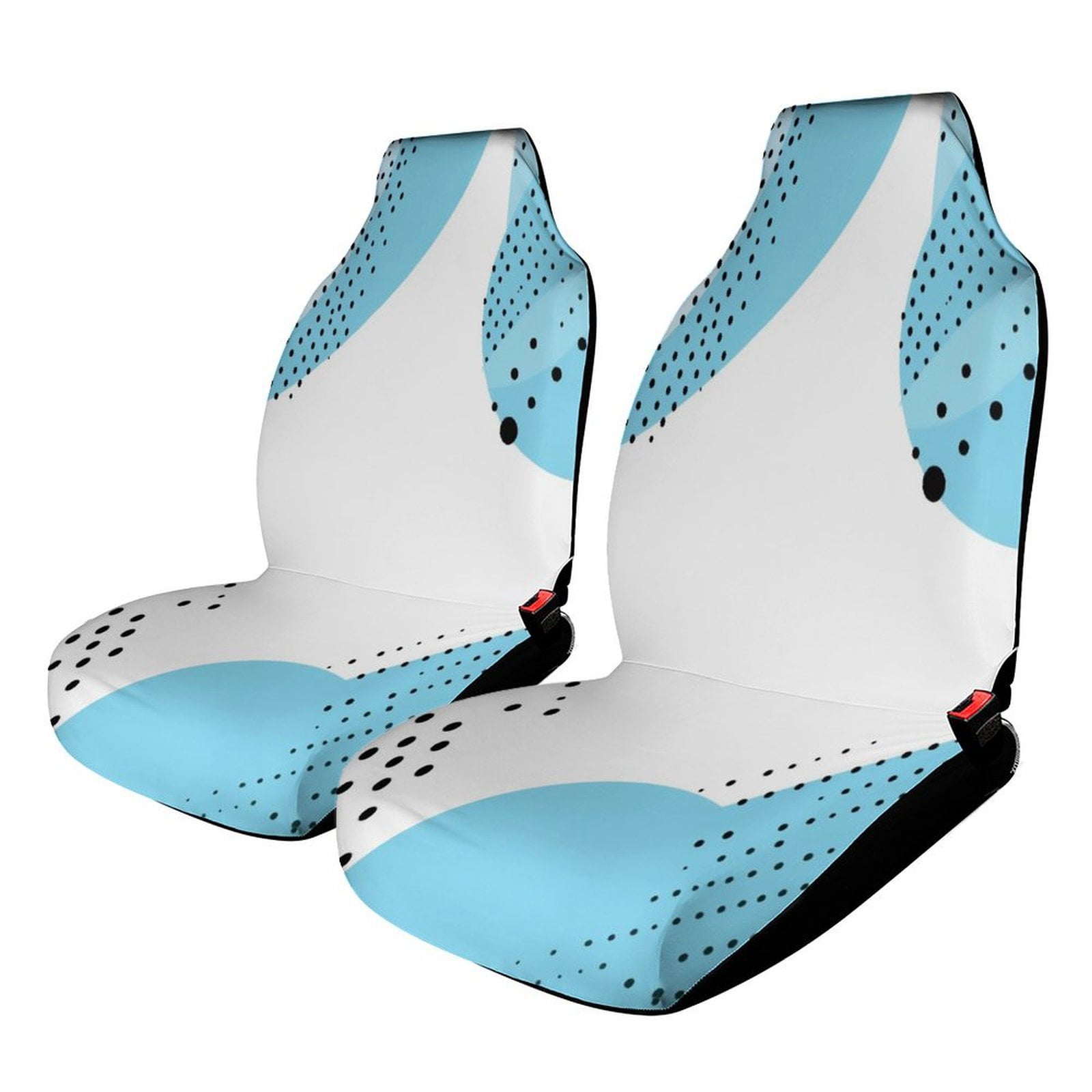 Abstract Blue Design Car Seat Covers Pack of 2 Universal Front Seat ...