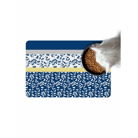 Abstract Blue Doormat Non Slip Diatomaceous Earth Door Mat Absorbent ...