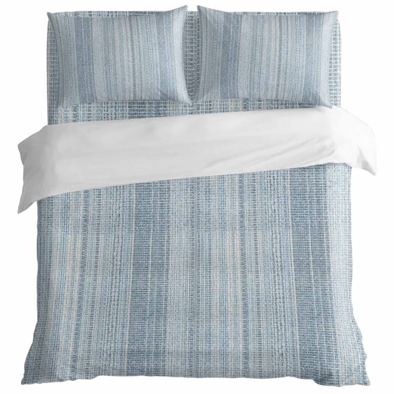 Abstract Blue Duvet Cover Set King Size, Rustic Farmhouse Minimalist ...