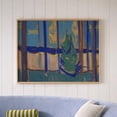 Abstract Blue Green Wall Art Modern Expressionist Contemporary Art ...