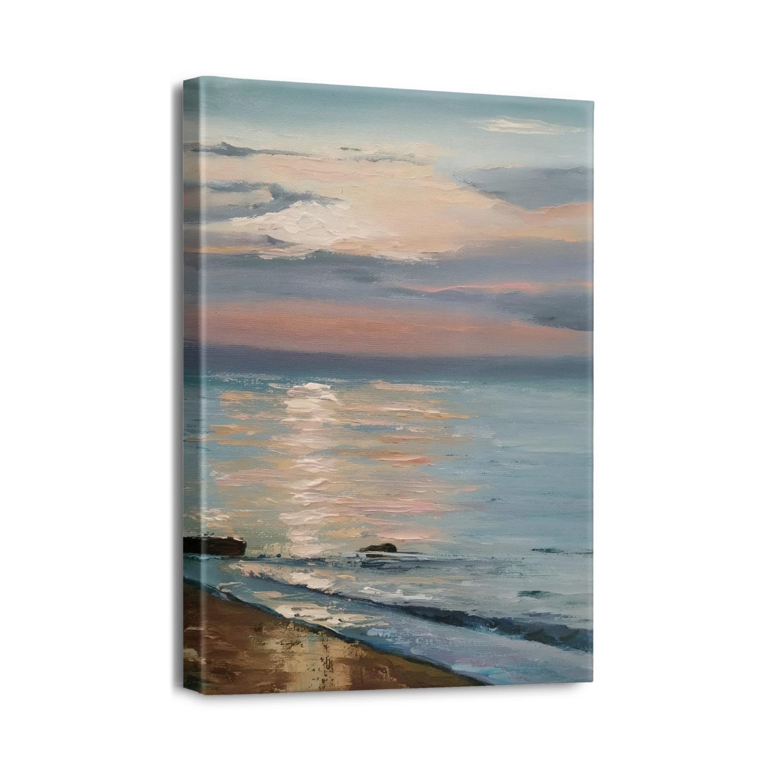 Abstract Blue Ocean Print, 12x16 inches - Modern Wall Art for Bathroom ...