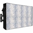 Abstract Blue Outdoor TV Cover 30 to 32 inch Tree Branch Pattern ...