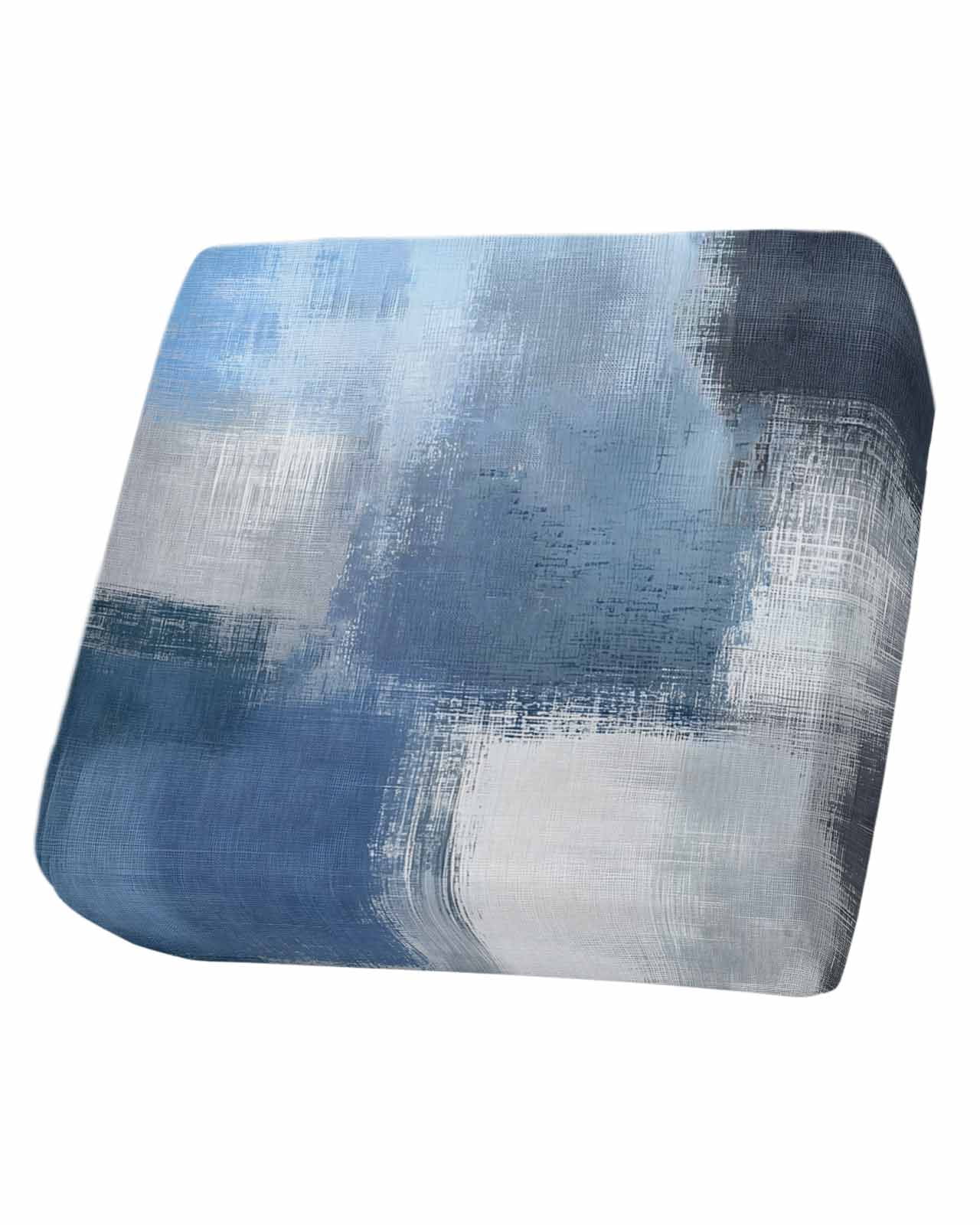 Abstract Blue Sofa Couch Cushion Covers Washable, Removable Stretchable ...