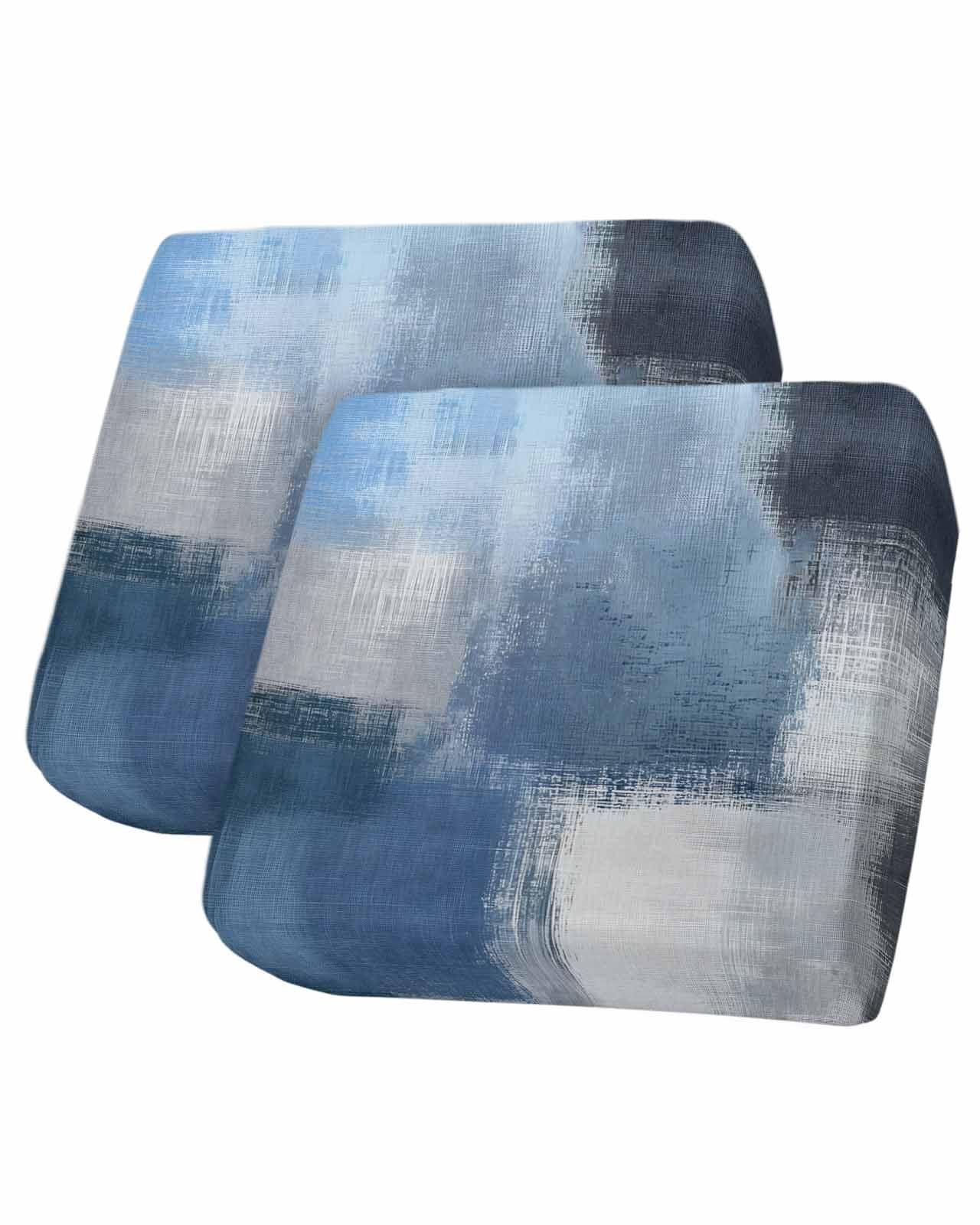 Abstract Blue Sofa Couch Cushion Covers Washable, Removable Stretchable ...