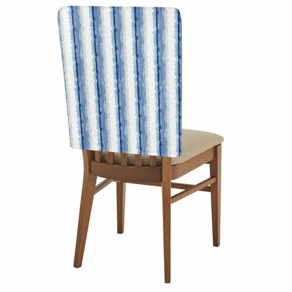 Abstract Blue Stripes Chair Back Covers Set of 8 Minimalist Faded Denim ...