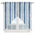 Abstract Blue Stripes Swag Valances for Windows 2 Pack Rustic Navy ...
