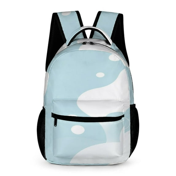 Abstract Blue White Shapes Student Bookbag Notebook Backpacks 3D Print ...