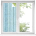 Abstract Blue Window Privacy Film, Rustic Farmhouse Minimalist Blue ...