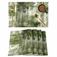 Abstract Bohemia Placemats Set of 6 Modern Minimalist Texture Olive ...