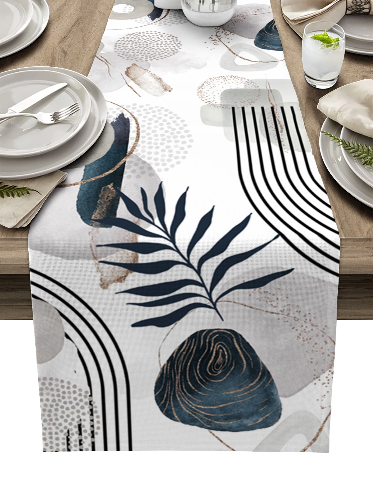 Abstract Bohemian Medieval Geometric Table Runner Home Wedding Table ...