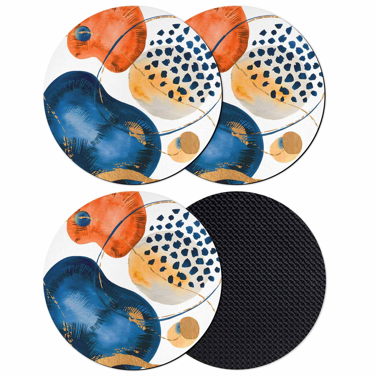 Abstract Boho Coasters for Drinks,Absorbent Non Slip Rubber Drink ...