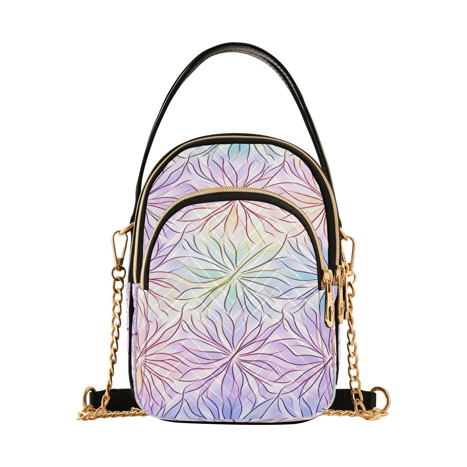 Abstract Boho Floral Quilted Crossbody Bags for Women Handbags Small ...