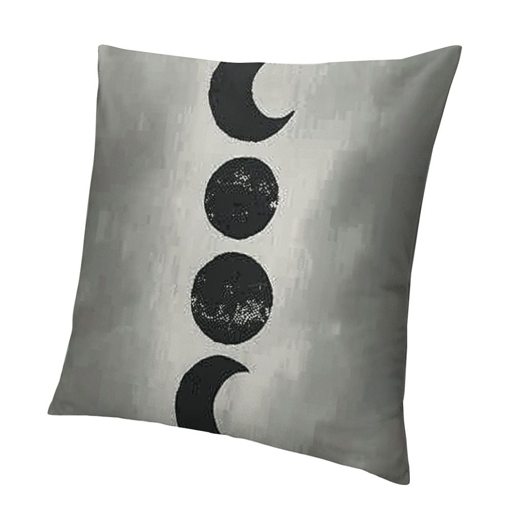 Abstract Boho Moon Phase Decorative Pillowcase Throw Pillow Cover,Boho ...