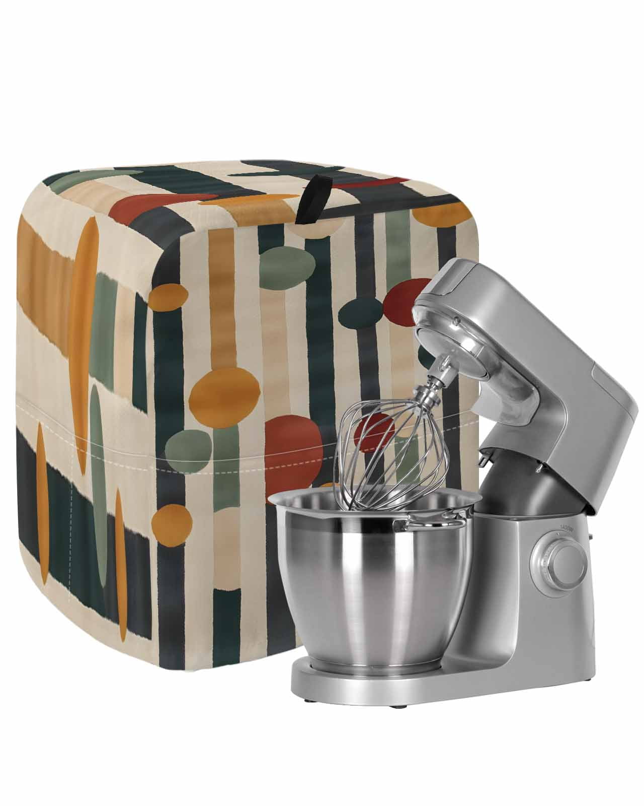 Abstract Boho Stand Mixer Dust Cover with Storage Pocket & Handles ...