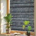 Abstract Boho Stripes Geometric Art Window Privacy Film, Rainbow Film ...
