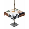 Abstract Boho Table Cloth Rectangle Outdoor Tablecloth, Bohemian Palm ...