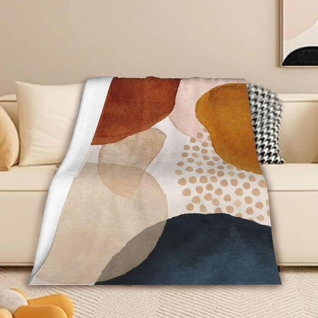 Abstract Boho Throw Blanket,Boho Art Stone Soft Throw Blanket for Home ...