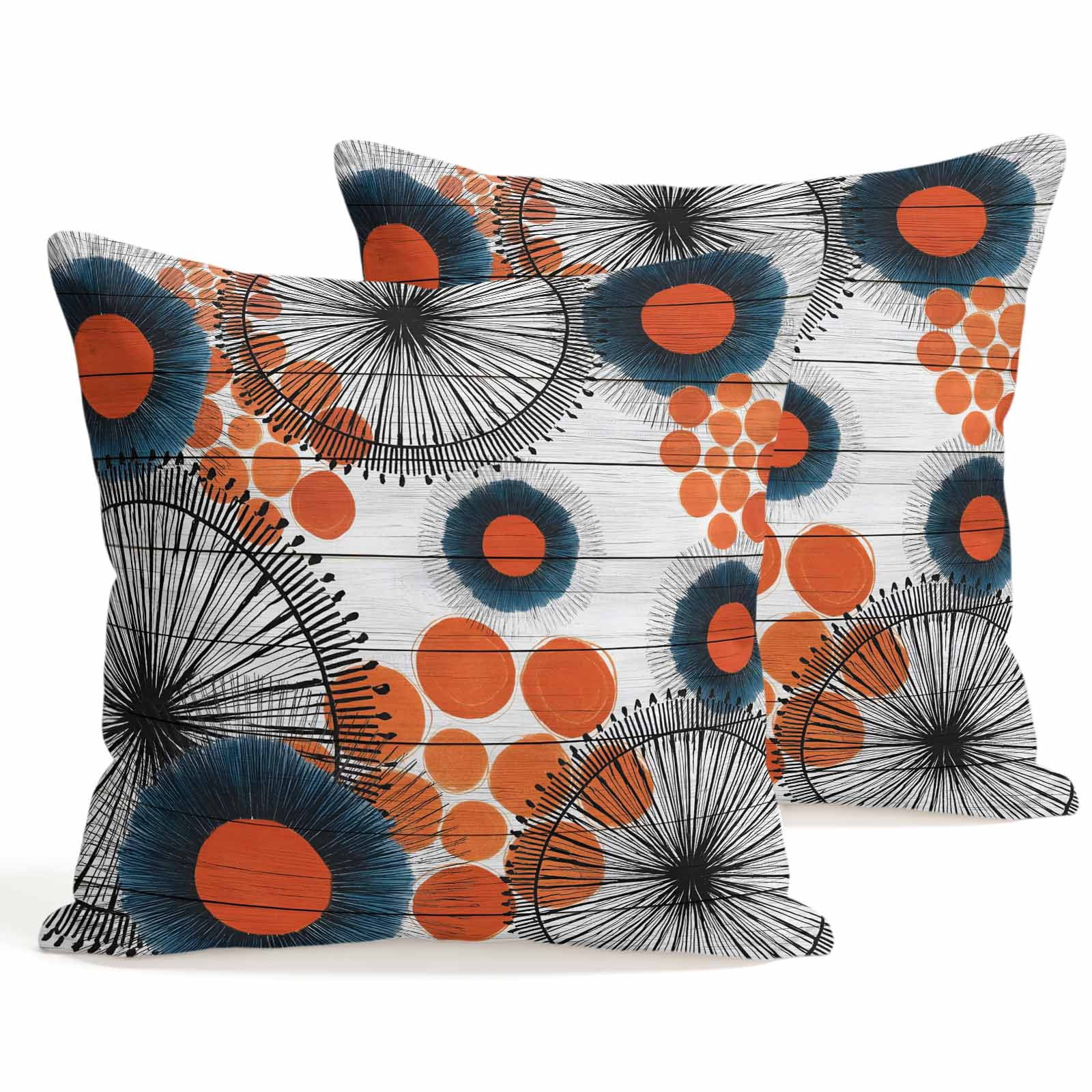 Abstract Boho Throw Pillow Covers 20 x 20 Inch Pillow Covers Set of 2 ...
