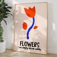 Abstract Bold Flowers Print - Colourful Retro Flowers Matisse Style ...