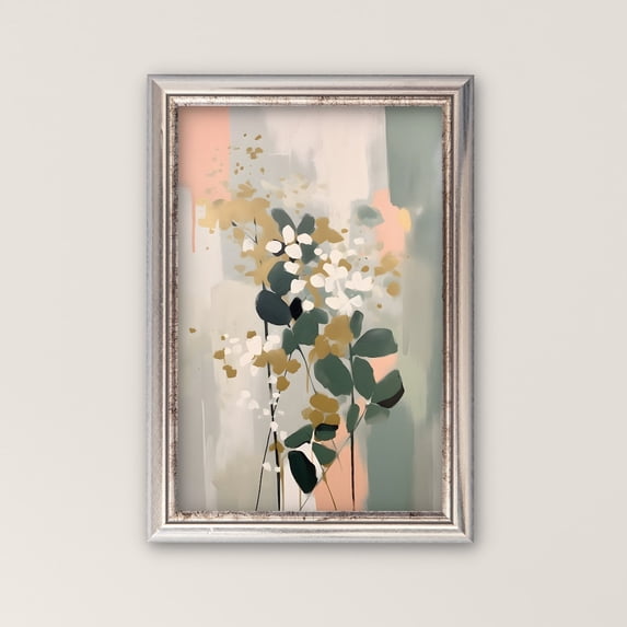 Abstract Botanical Art Print, Modern Neutral Home Decor #1966, Unframed ...