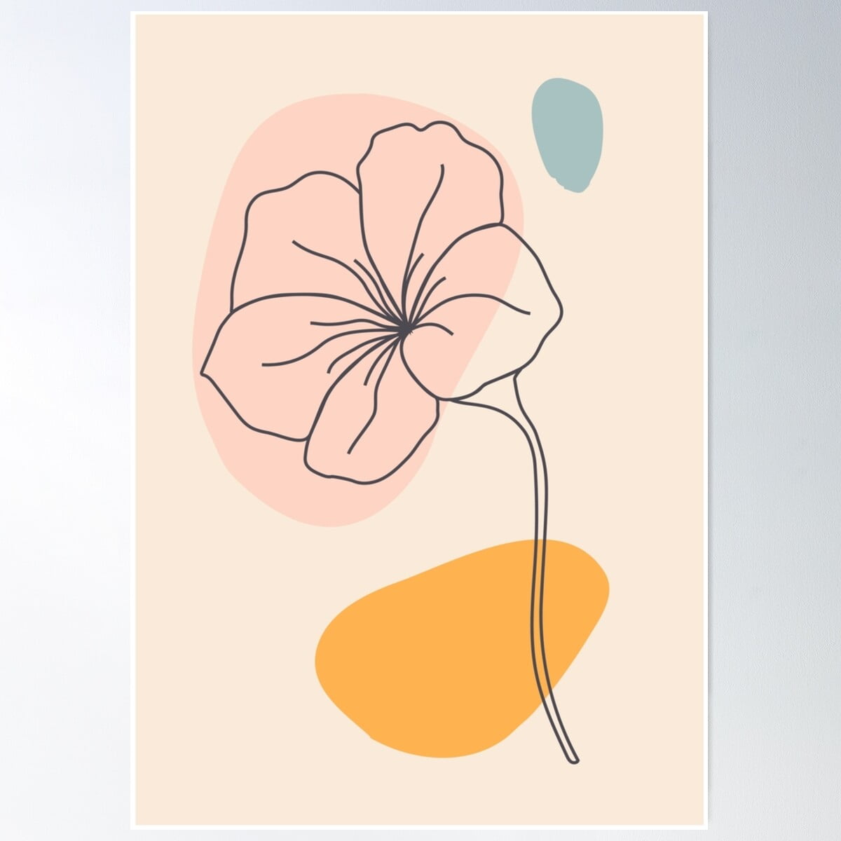 Abstract Botanical Balance Shapes - Part 3 Poster Wall Art, Modern Wall ...