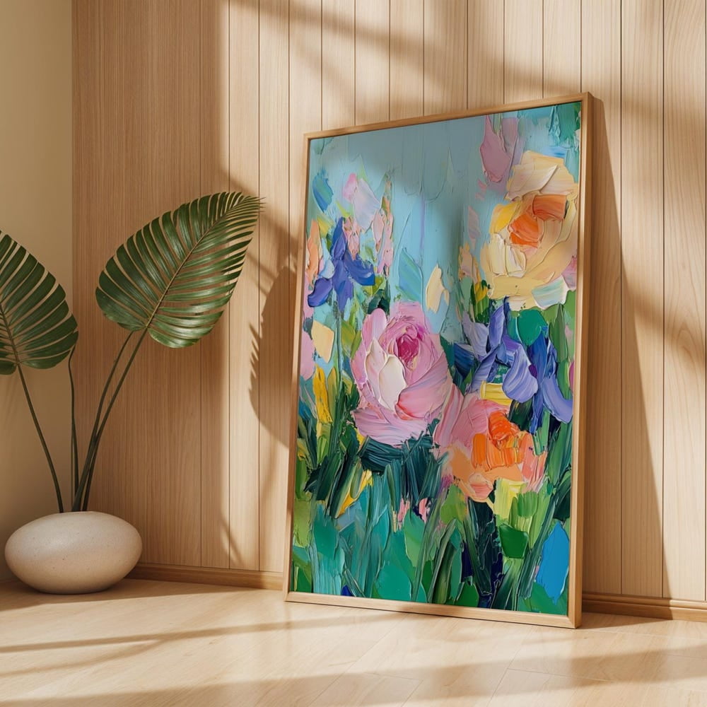 Abstract Botanical Floral Wild Garden Of Lush Foliage Matisse ...