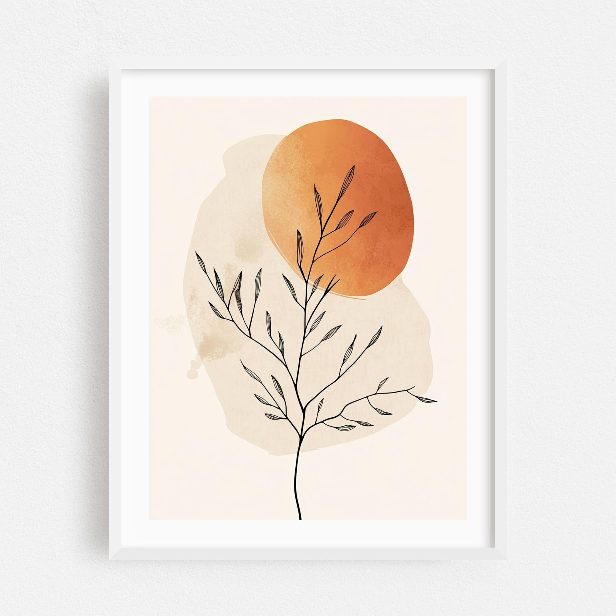 Abstract Botanical Line Art - Line Drawing Minimalist Abstract Line Art ...