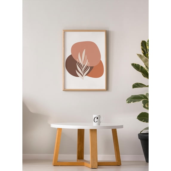 Abstract Botanical Poster Boho Wall Art Minimalist Plant Illustration ...