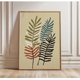 Abstract Botanical Poster Minimal Leaf Wall Art Print Modern Plant ...