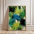 Abstract Botanical Tropical Leaf Green, Stretched Canvas - Walmart.com