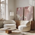 Abstract Botanical Wall Art Soft Blush Monstera Prints Modern Boho ...