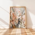 Abstract Botanical Wildflower Forms Painting Muted Autumn Cozy ...