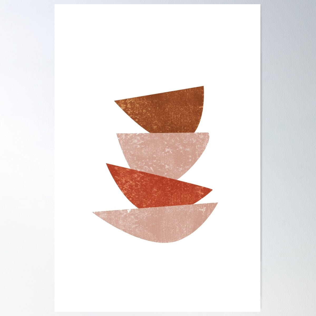 Abstract Bowls 3 - Terracotta Abstract - Modern, Minimal, Contemporary ...