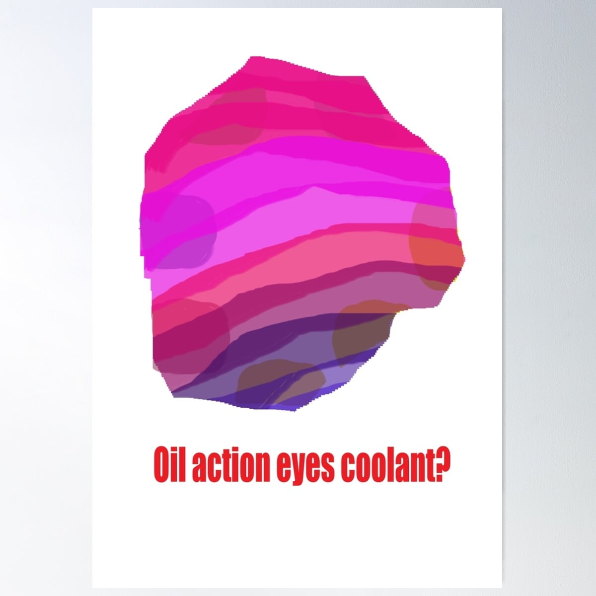 Abstract Box And Oil Action Eyes Coolant? Poster Wall Art, Modern Wall ...