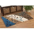Abstract Branch Geometric Striped Latch Hook Rug, Modern Nature DIY ...