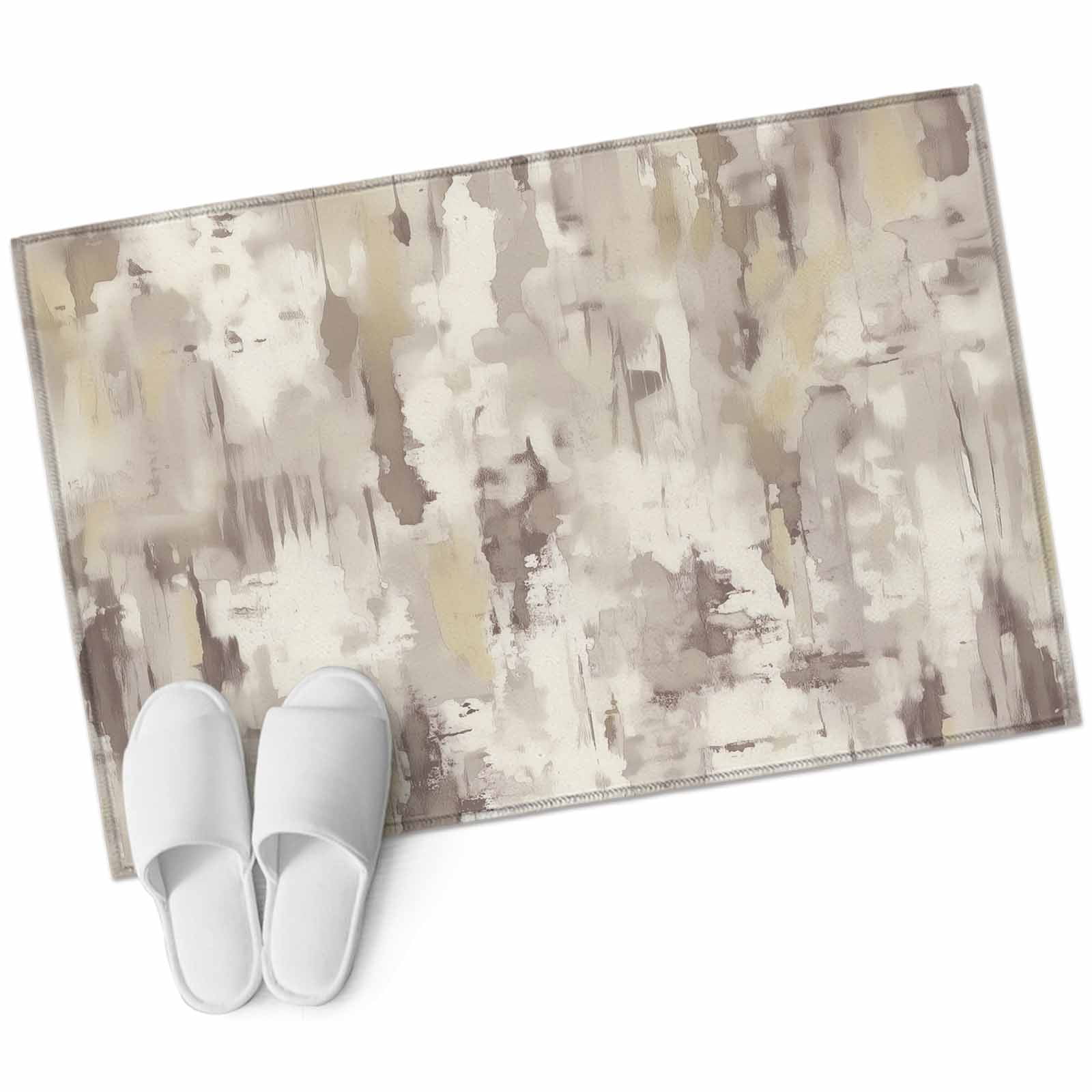Abstract Brown Large Area Rugs for Bedroom Living Room, Soft Non Slip ...