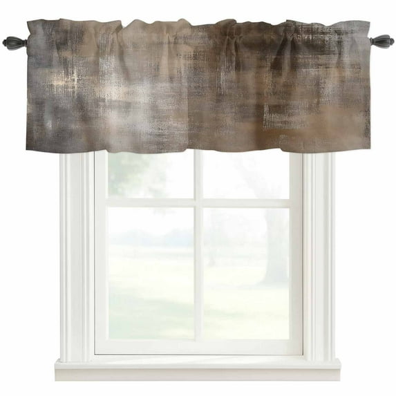 Abstract Brown Mottled Art Valances for Windows Retro Brown Gradient ...