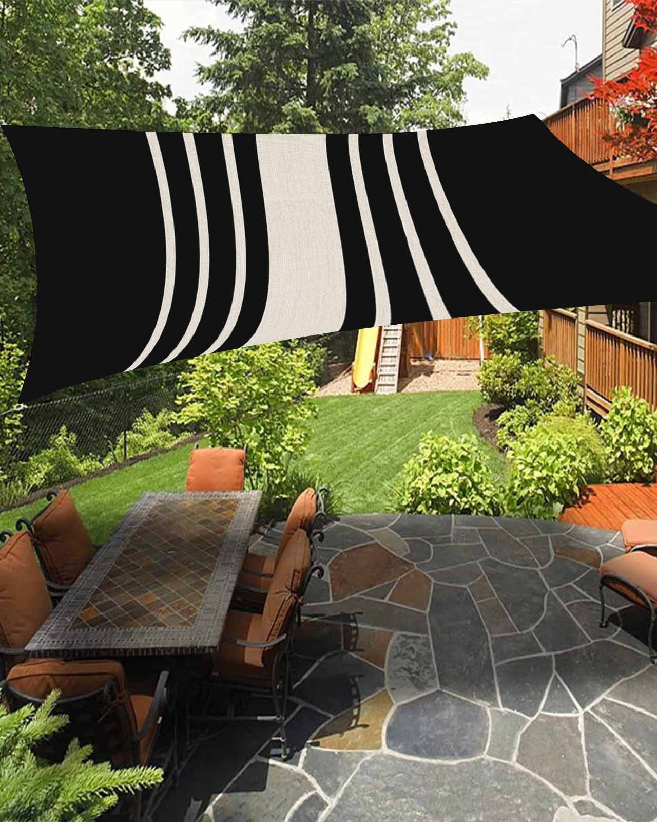 Abstract Brown Striped Sun Shade Sail 6.5'X10' Simple Black Background ...