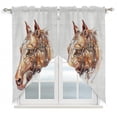Abstract Brown Swag Valances for Windows 45 inches Long, Mechanical ...