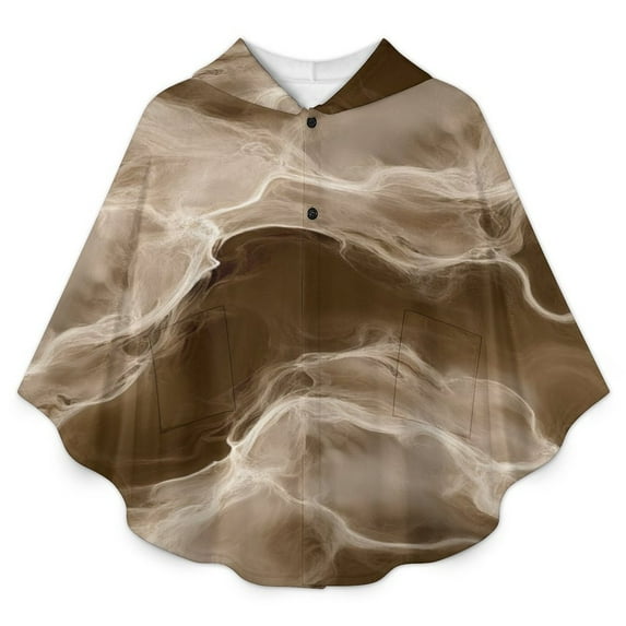 Abstract Brown Swirling Clouds Blanket Oversized Wearable Hooded ...