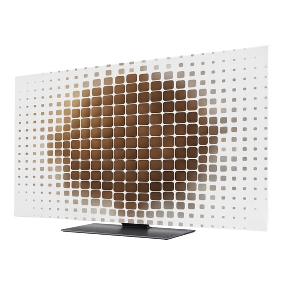 Abstract Brown TV Cover for 24 Inch Screen,Stretch Fabric Dustproof TV ...