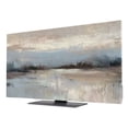 Abstract Brown TV Cover for 50 Inch Screen,Stretch Fabric Dustproof TV ...