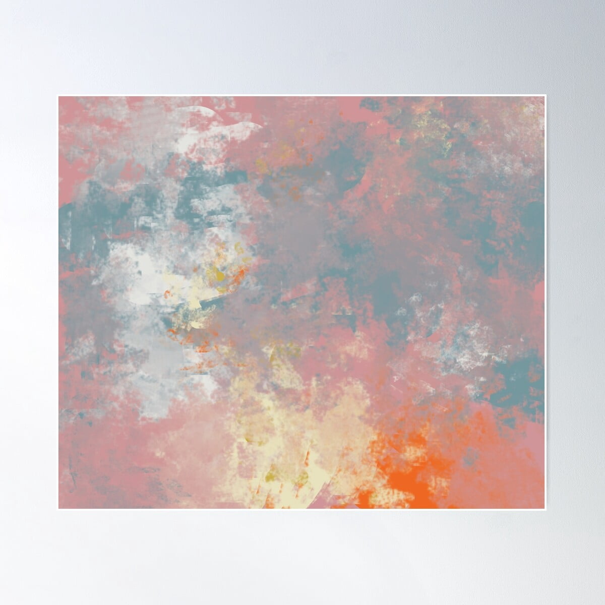 Abstract Brushed Dreamscape Palette Version 1 Poster Wall Art, Modern ...