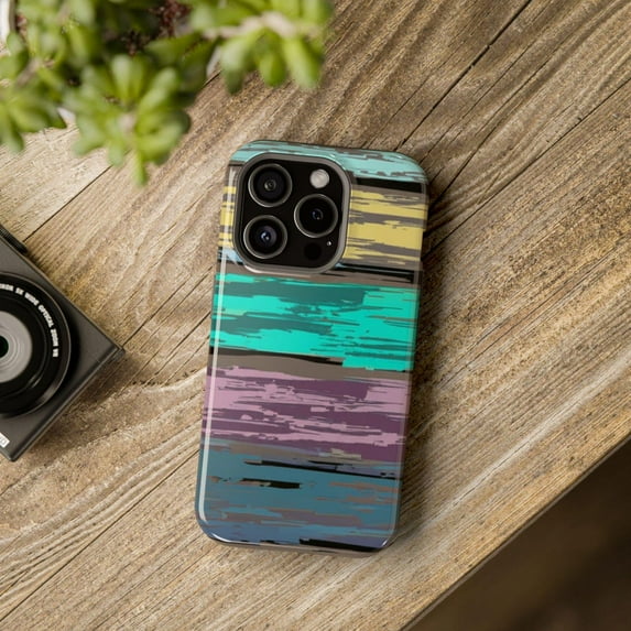 Abstract Brushstroke Vibrant Modern Artistic Pattern Phone Case with ...