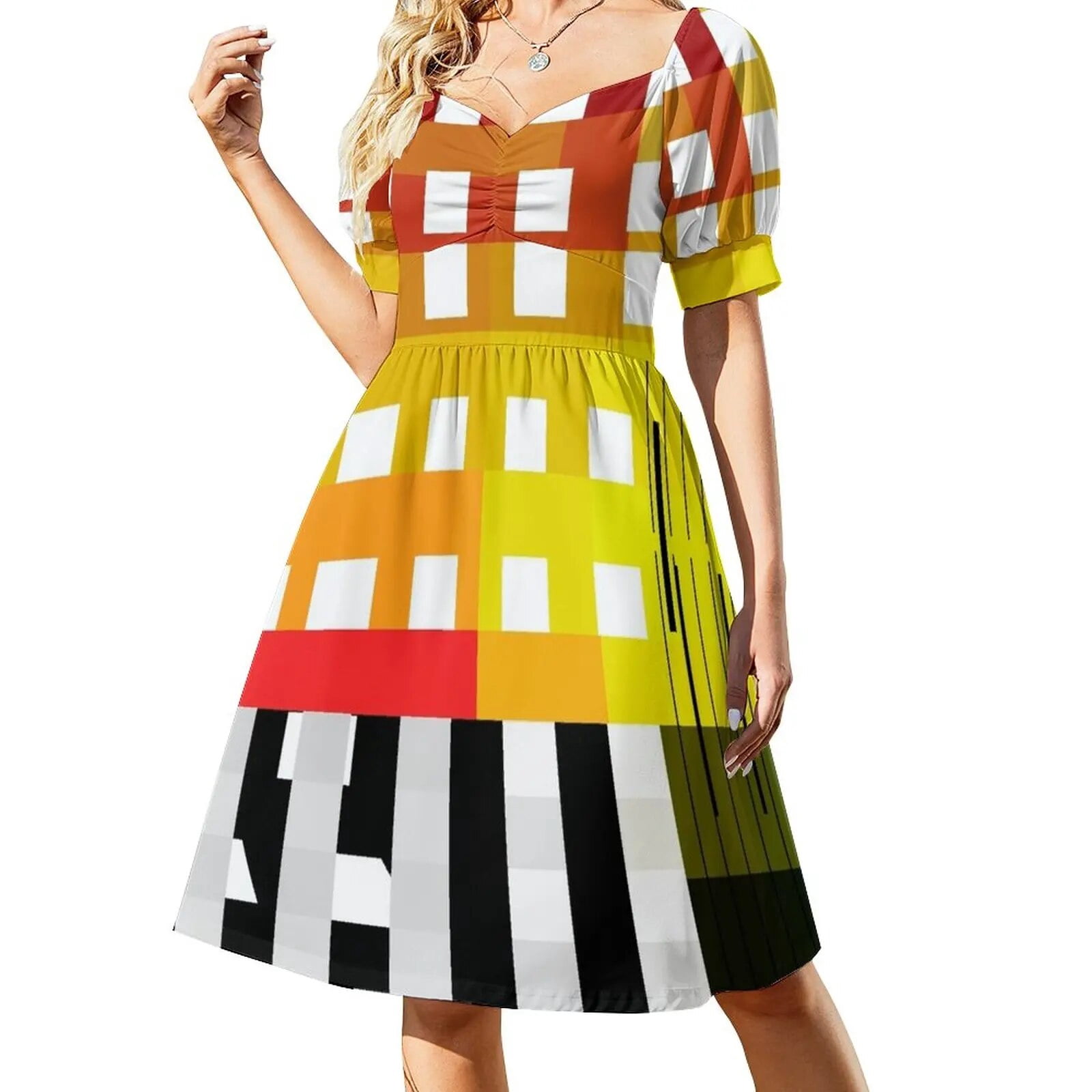 Abstract Building Dress cute dress dresses for women 2024 chic and ...