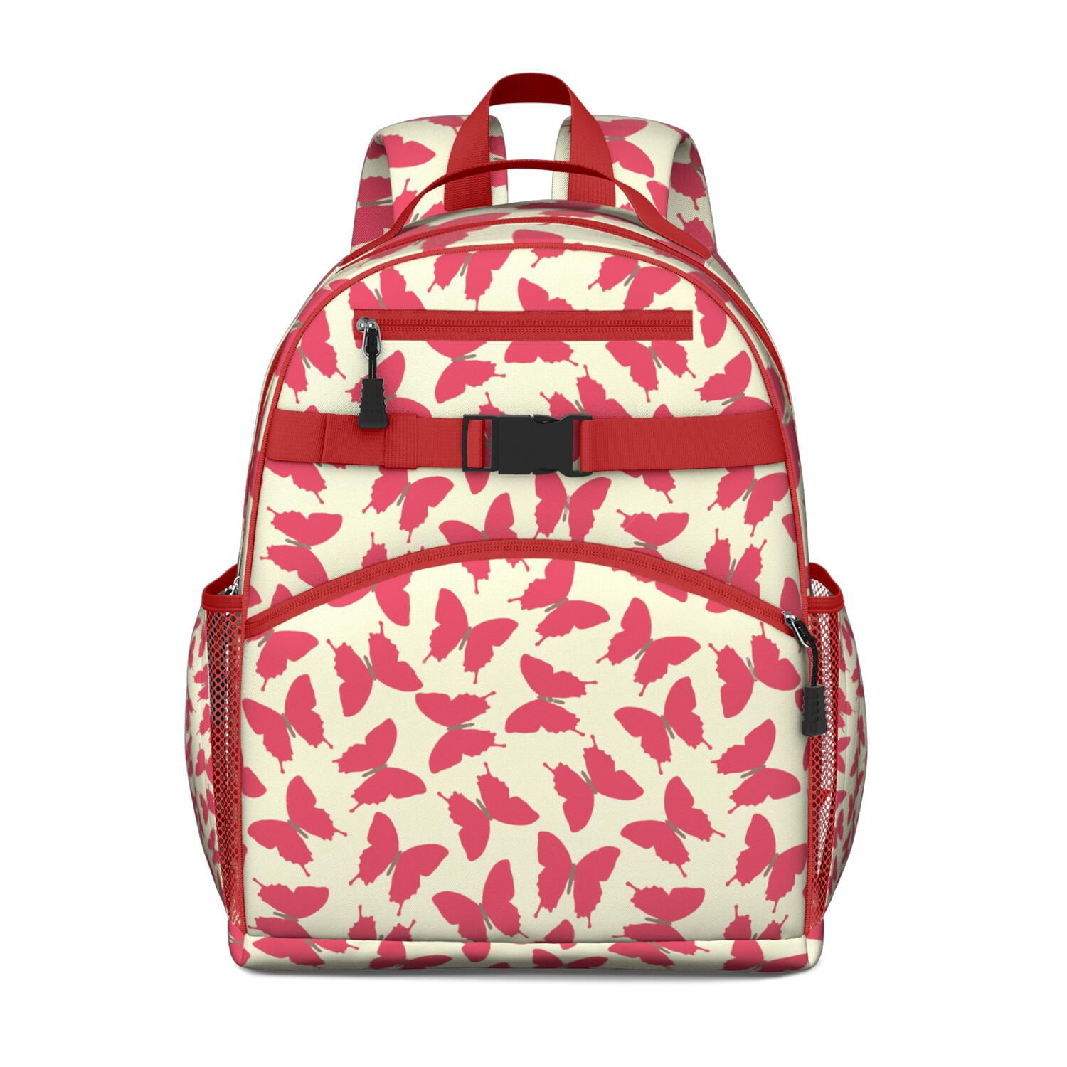 Abstract Butterfly Art Backpack - Durable Waterproof School Bag with ...