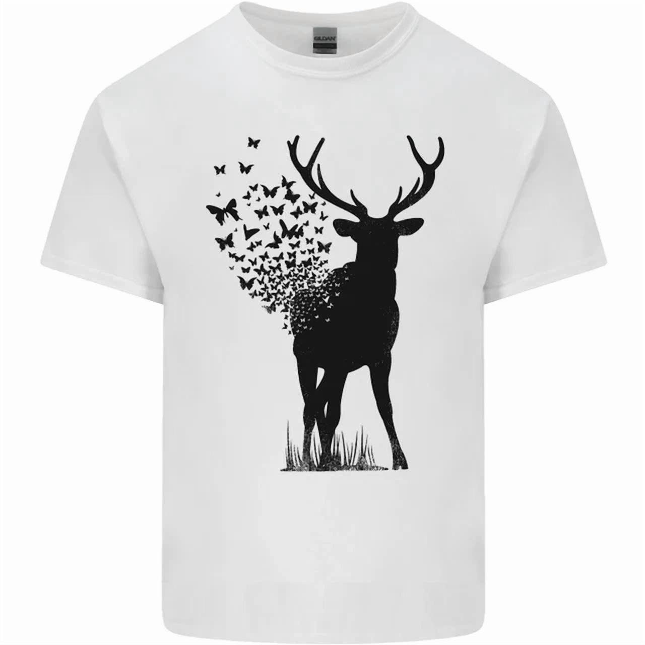 Abstract Butterfly Deer Ecology Environment Mens Womens T-Shirt ...
