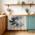 Abstract Cabinet Curtains 28" W x 35" L Ink Painting Mottled Gradient ...