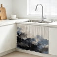 Abstract Cabinet Curtains for Kitchen 28"W x 35"L, Oil Painting ...