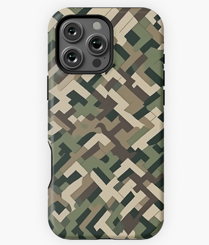 Abstract Camo Pattern Military Modern Phone Case for iPhone 16 15 14 13 ...